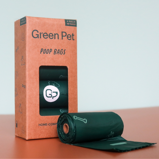 Home-Compostable Dog Poop Bags - 100% Biodegradable Waste Bags - Eco ...